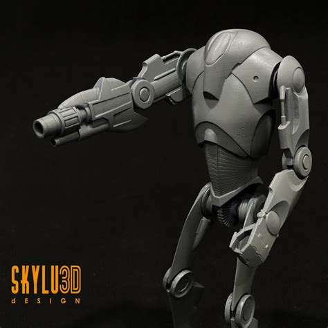 B2 Super Battle Droid 2023 One12 Scale Articuation 3d Stl Files 3d