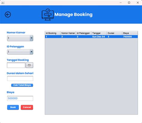 Github Bhanurzh Sistem Reservasi Hotel Java Netbeans Sistem