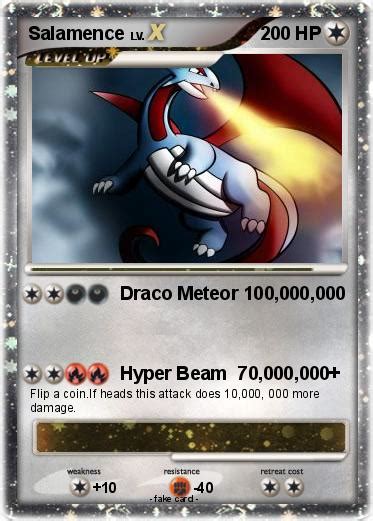 Pokémon Salamence 143 143 Draco Meteor 100000000 My Pokemon Card