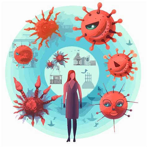 Hivaids Virus Attack Illustration With Detailed Explanation Premium