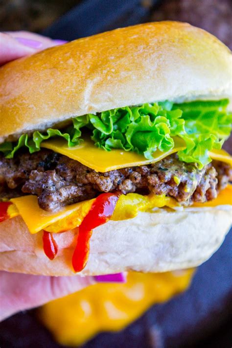 Smash Burger Recipe Cast Iron Skillet Burgers Traci Bradwisch