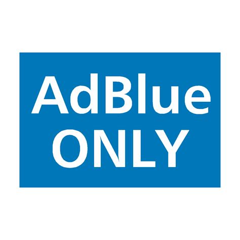 Adblue Only Vehicle Sticker Safety Uk