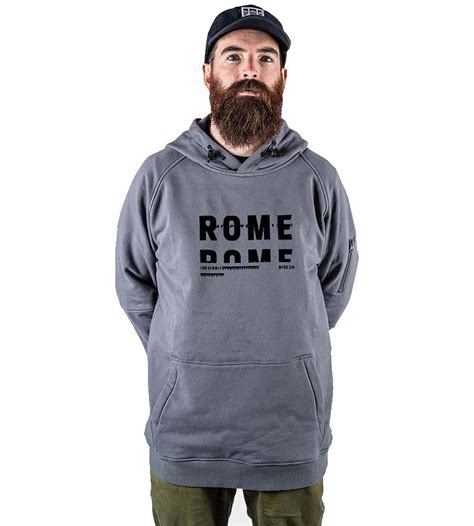 Rome Riding Hoodie Gray 2022 The Source Snowboard And Skate