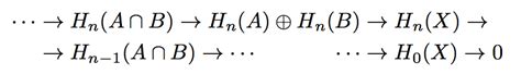 Math Mode Typesetting A Long Exact Sequence TeX LaTeX Stack Exchange