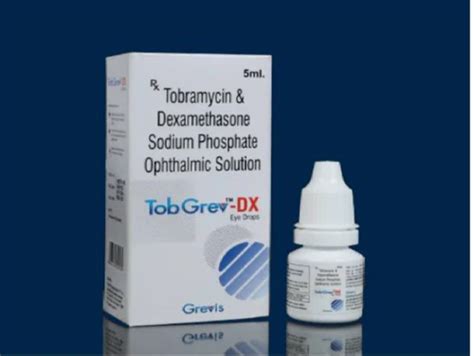 Tobgrev Dx Tobramycin Dexamethasone Sodium Phosphate Ophthalmic Solution At ₹ 99 Box