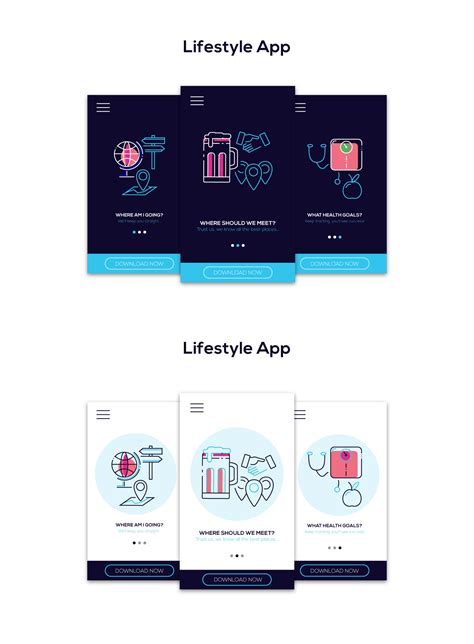 App Layout Concepts Behance