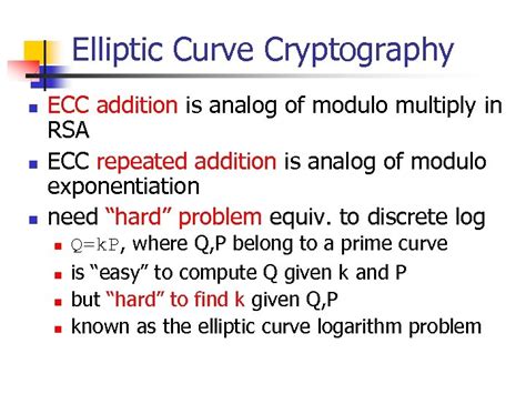 Elliptic Curve Cryptography Jen Chang Liu Adapted From
