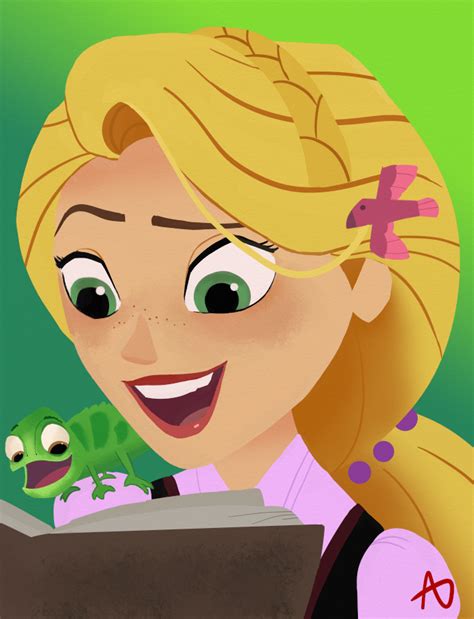 Rapunzel And Pascal By Drawingfreak50187 On Deviantart