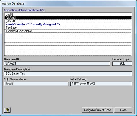 Assigning A Database