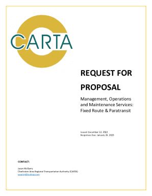 Fillable Online Request For Proposals RFP Management Services Fax