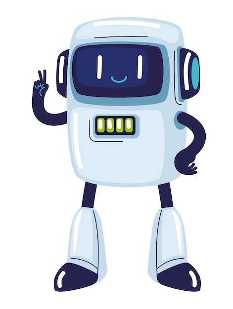 Free Vector Robot Ai Technology Character Icon