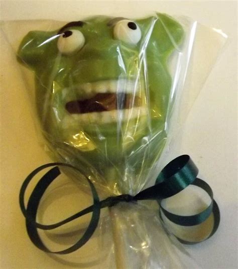 Shrek Ogre Colored Candy Lollipop Party Favor Etsy