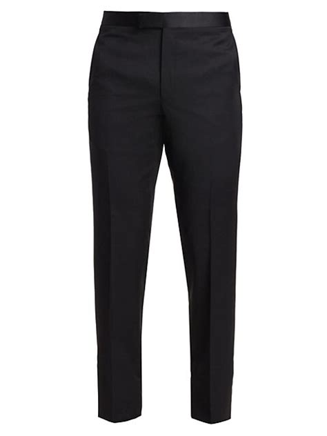 Shop Saks Fifth Avenue Collection Wool Tuxedo Trousers Saks Fifth Avenue