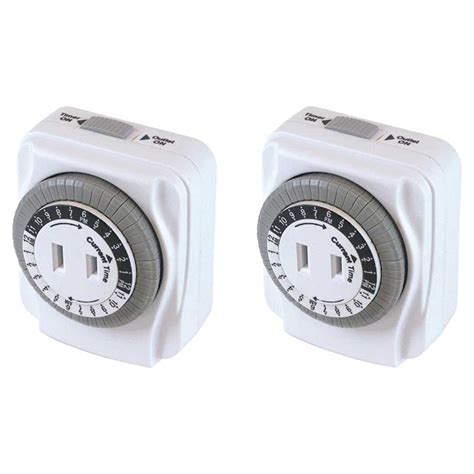 Prime 125v 24 Hr Indoor Timer 2 Pack