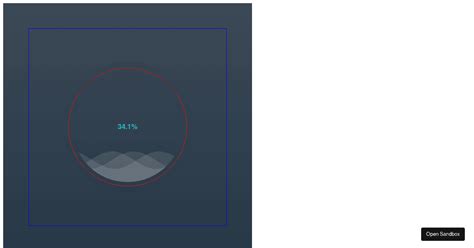 echarts liquidfill 示例 forked Codesandbox