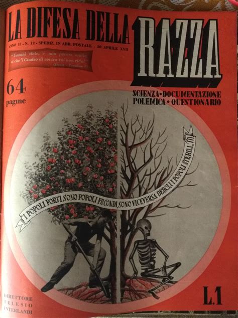 LA DIFESA DELLA RAZZA ANNO II N 12 20 APRILE XVII Blog Di Stefano