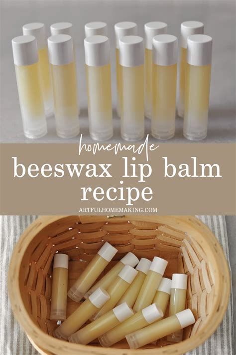 Easy Homemade Beeswax Lip Balm Recipe