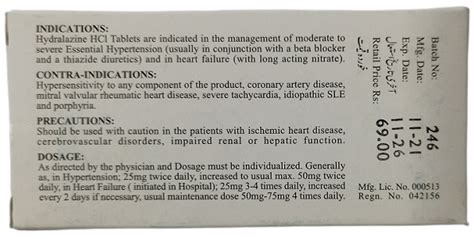 Hydralazine Hcl Meds Archive