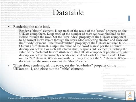 Datatable Y Column Ppt