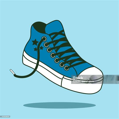Ilustración De Zapatillas De Deporte Diseño Vector Plano Ilustración