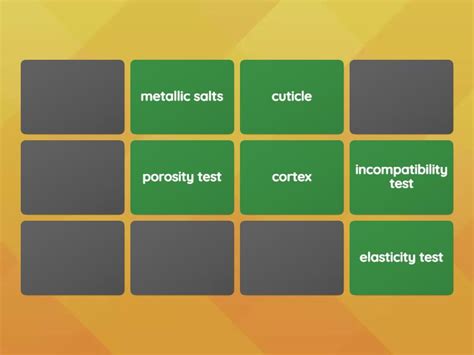 Tests Matching Pairs