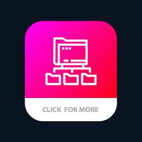 Folder Folders Network Computing Mobile App Button Android And Ios Line