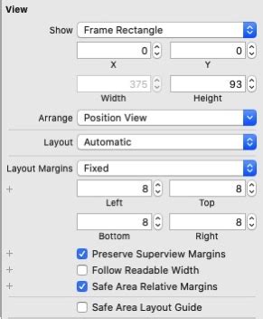 Ios How Do I Set Margins In An Embedded Stack View In Xcode Without Getting Constraint Errors