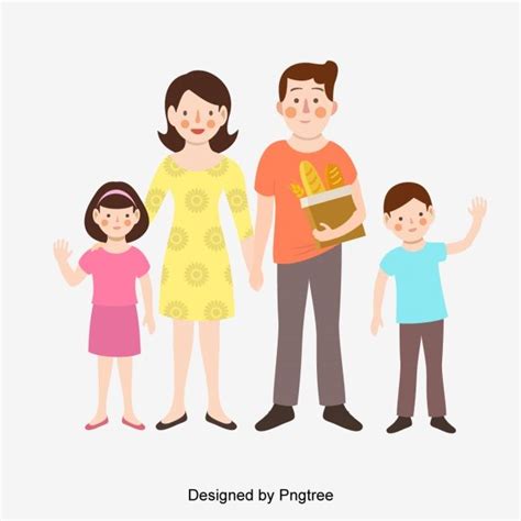 가족 그림 그리기 어버이날 가족 클립 아트 미니멀리스트 기분 좋은 Png 일러스트 및 벡터 에 대한 무료 다운로드