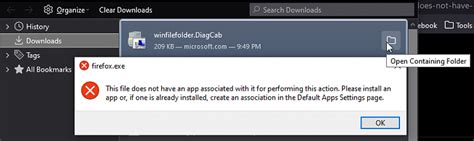 Open File Location Gives File Does Not Have An App Associated Solved Windows 10 Forums