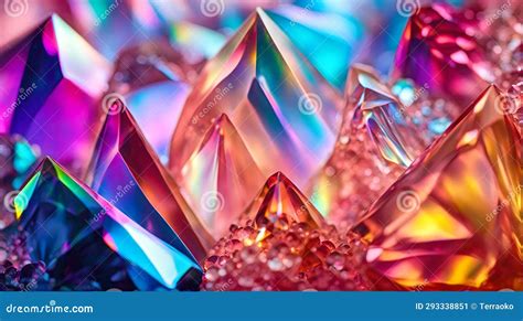 Abstract Background With Crystal Diamonds In Pink Pearl Color Bright
