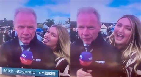 woman crashes live sky sports broadcast to deliver message