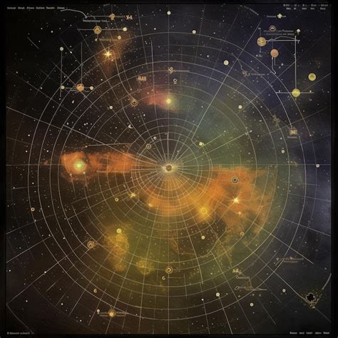 Premium Ai Image Arafed Image Of A Map Of The Sky With A Star Field