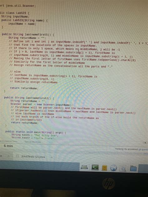 solved ort java util scanner hic class lab523 { string