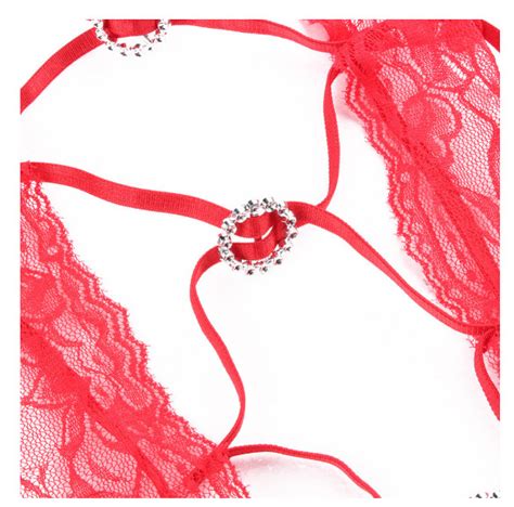 Lenceria Sexy Roja Ropa Interior Mujer Tangas Liguero Babydolls Encaje Rojo Mini EBay