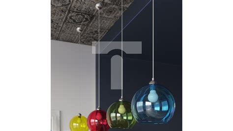 Lampa Wisząca Ball Błękitna Sollux Lighting Tim Sa