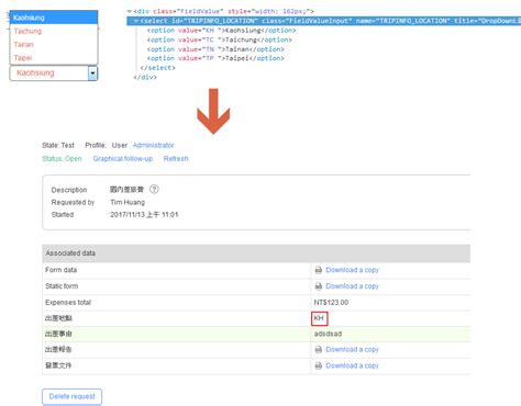 dropdown list value and label issue form designer workflowgen