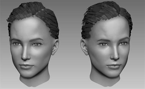 Head Base Mesh Female 3d Model 10 Ztl Obj Unknown Free3d