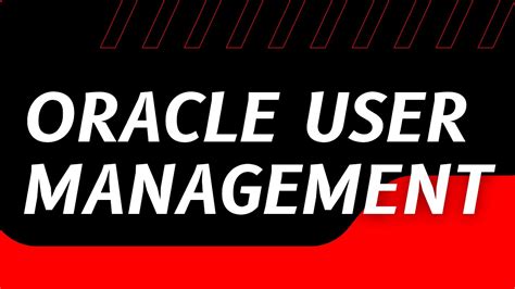 Oracle User Management Oracle 12c Administration Youtube