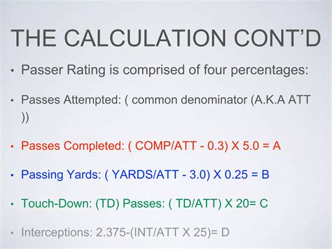 Qb Passer Rating Pp Ppt Free Download Qb Passer Rating Pp Ppt Free Download