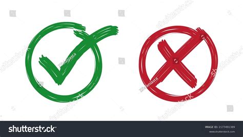 Validate Brush Illustration Vector Isolated Valid Stock Vector Royalty