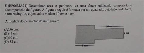 Determinar área e perímetro de uma figura utilizando composição e