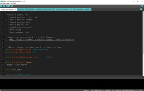 WT OTA For Blynk Seeed Studio Wiki