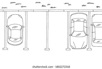 1 024 Car Parking Sketch Images Stock Photos Vectors Shutterstock