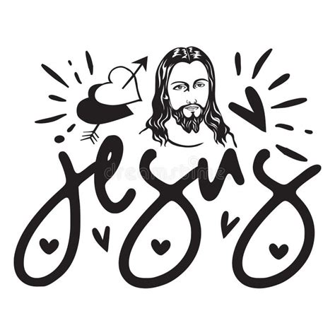 Jesus Christian Svg And Tshirt Design Stock Vector Illustration Of