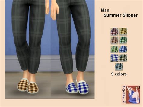 The Sims Resource Ws Man Summer Slipper RC