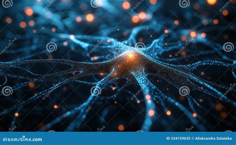 neural network visualization futuristic depiction of neuronal network