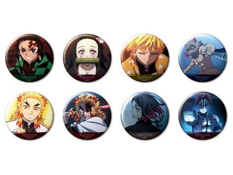 鬼滅の刃 でか缶バッジ 1box 8pcs Jp