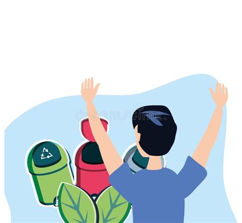 Trash And Avatar Man Design Stock Illustration Illustration Of Poster
