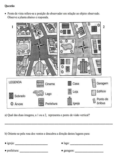 Atividades Sobre Pontos Cardeais