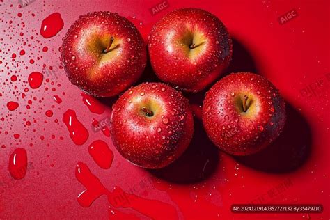 AI创作图食物红色水果 红苹果详情 红露苹果 红色之爱苹果 苹果暖色背景 水嫩红苹果 红底素材水果 红苹果素材 红苹果高清图 苹果干细胞 苹果